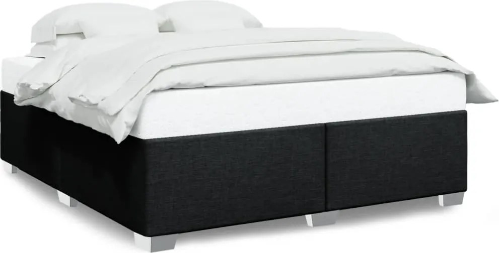 Rám postele bez matrace černý 180 x 200 cm textil 3284494