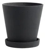 Květináč Flowerpot s podmiskou Black M HAY