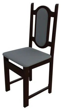 Čalouněná kuchyňská židle MOVILE 6 - ořech / šedá 1