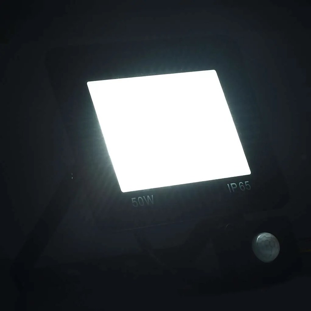 LED reflektor se senzorem 50 W studené bílé světlo 149631
