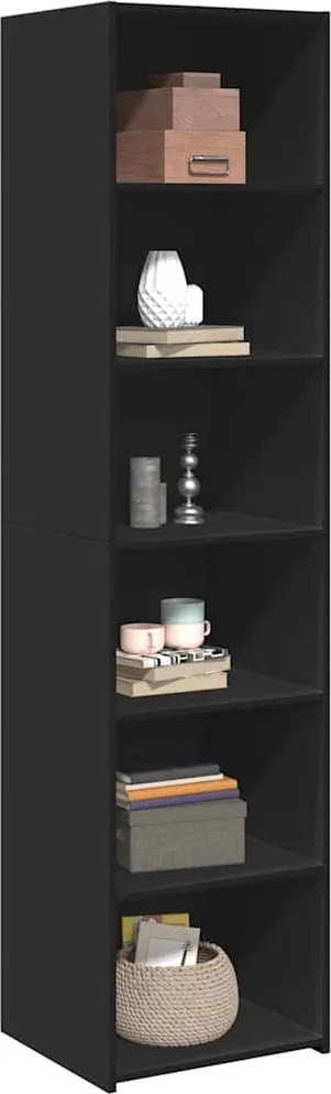 Skříň highboard černá 45 x 41 x 185 cm kompozitní dřevo 3281674