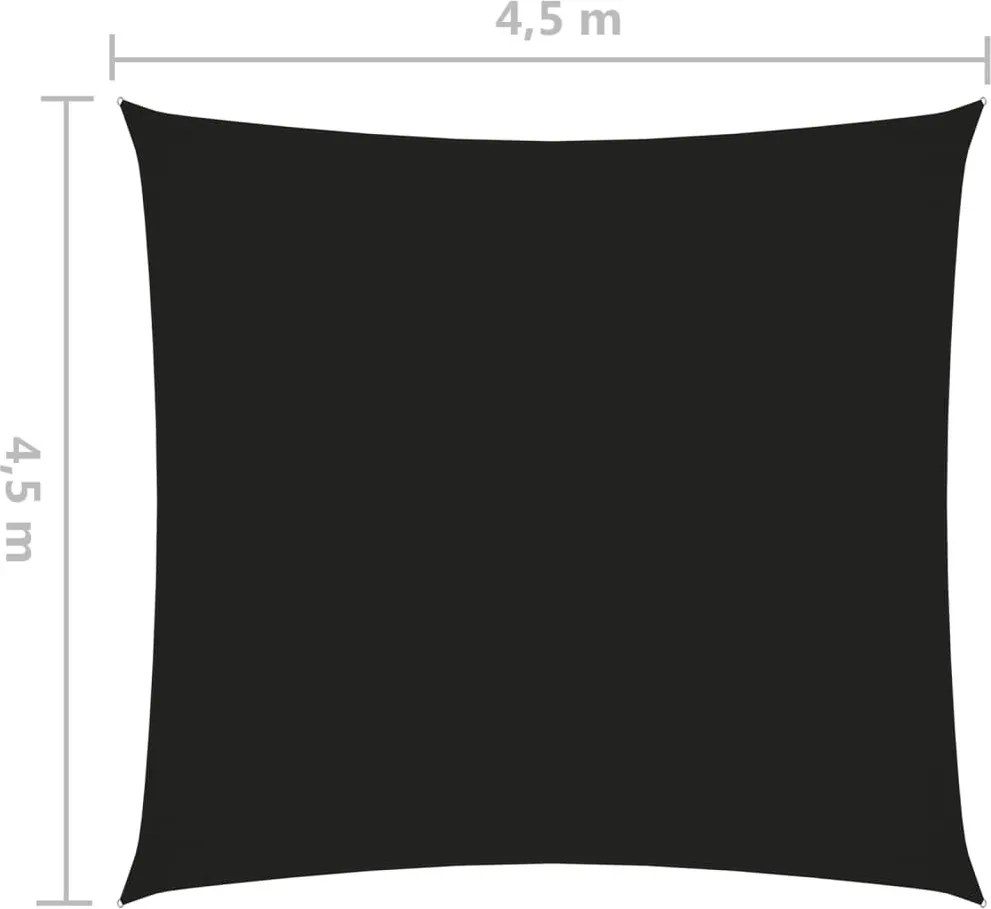 vidaXL Stínící plachta oxfordská látka čtvercová 4,5 x 4,5 m [135635] Barva: antracitová