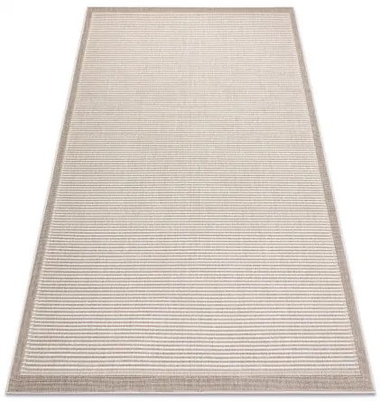 koberec SPRING 20411558 Čáry rám, smyčkový béžový velikost 140x200 cm | krásné koberce cz