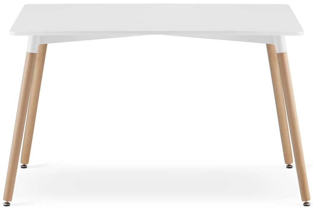 ARCHIV Jídelní set 1 + 4, stůl ADRIA 120x80cm bílý + židle BALI MARK černá
