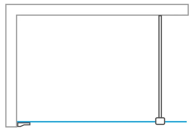 Roth Bezrámová sprchová zástěna MI TWF - bez vaničky Varianta: šířka: 120 cm - (MI TWF 120200 NPE), Barva profilů a typ výplně: profily: černá (elox), výplň: transparent