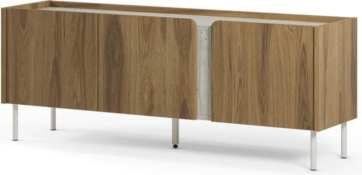 TV stolek v dekoru dubu v přírodní barvě 140x54x35,5 cm Lucile – Marckeric