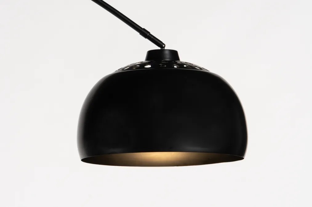 Stojací oblouková lampa Cannes Nero