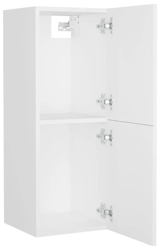 Koupelnová sestava bílá kompozitní dřevo,  3071198