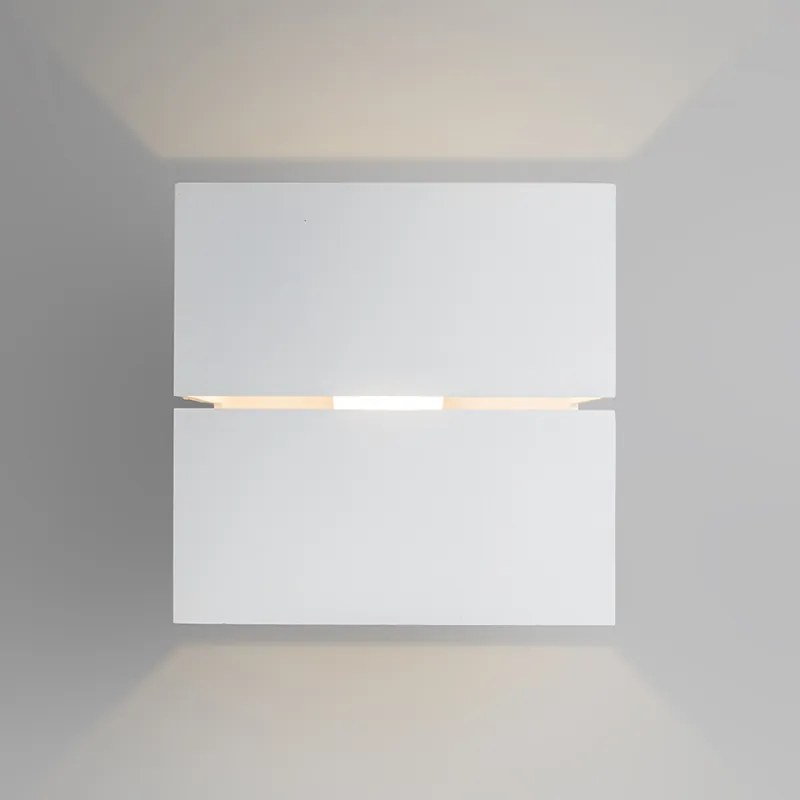 Moderní nástěnné svítidlo bílé 9,7 cm - Transfer Groove