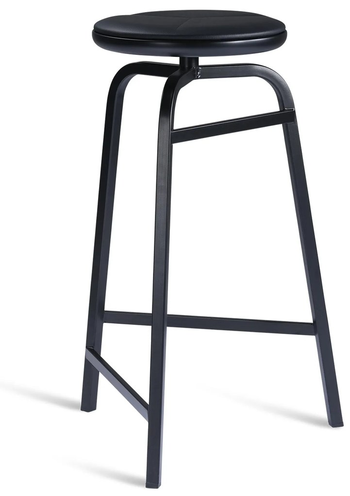 NORTHERN Barová židle Treble Stool, Black, Leather