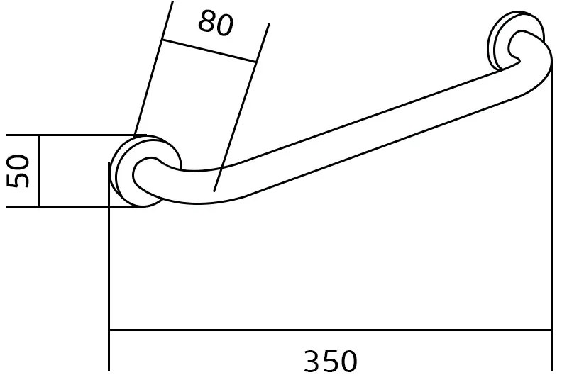 Mexen příslušenství, lázeňský držák 30cm, chrom, 70101630-00