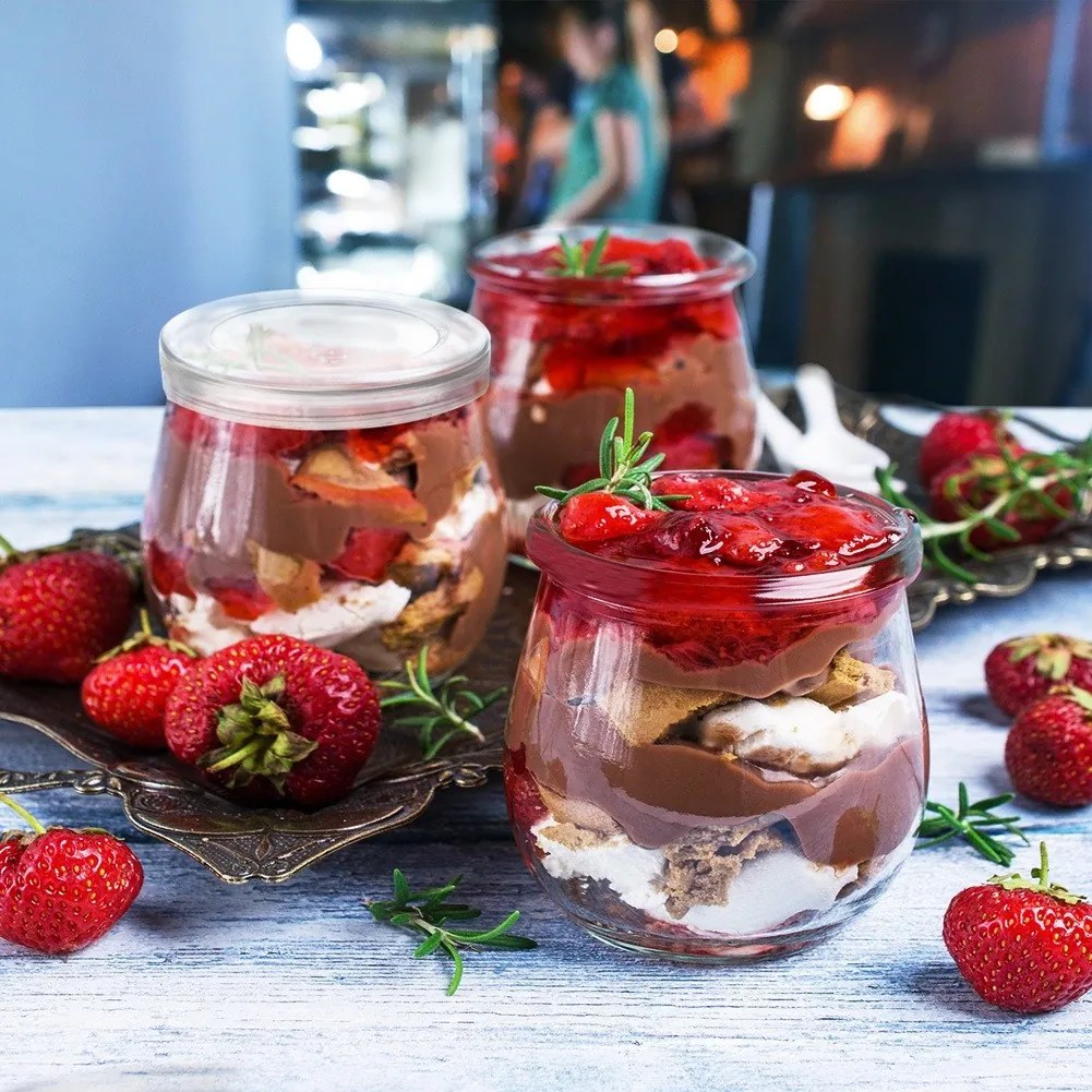 Orion 4 sklenice na jogurt / dezert s víčkem 4ks x 260ml YOGO