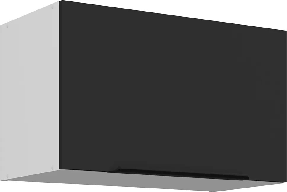 ARIA bc | horní skříňka 60 GU-36 1F výklopná | 60 cm | ANTI FINGERPRINT povrch | bílá/černá