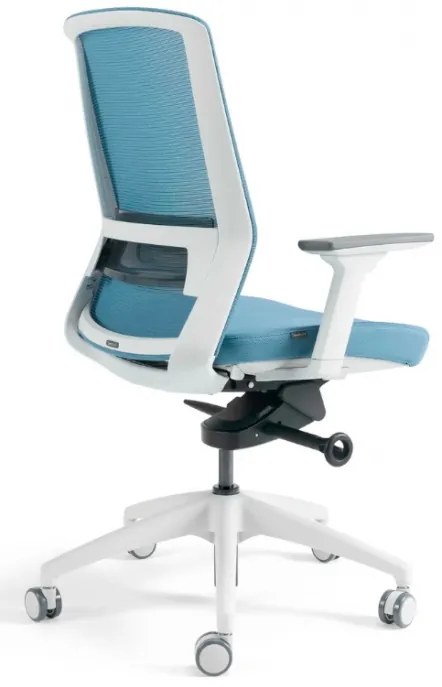 Kancelářská ergonomická židle BESTUHL J17 WHITE — více barev Červená