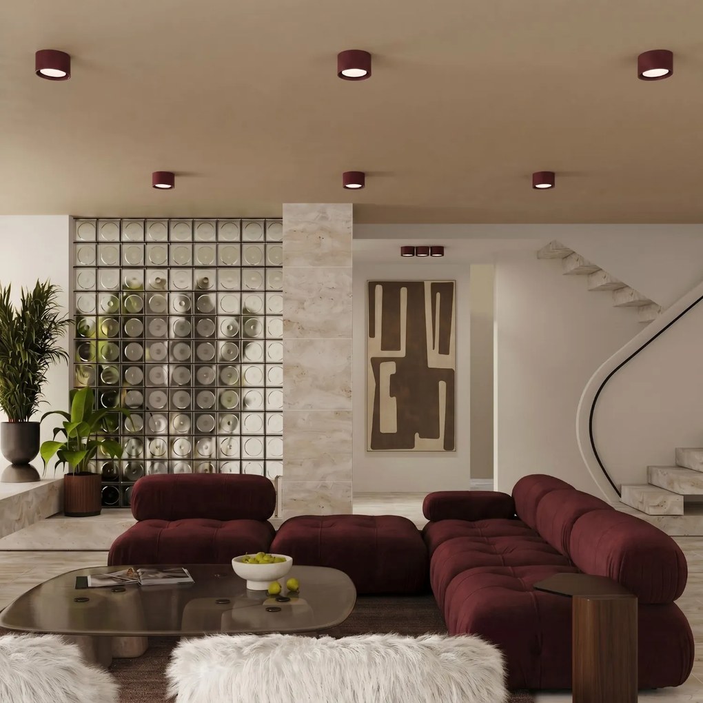 Sollux Lighting Stropní svítidlo MODO 2 bordó GX53