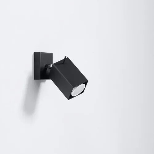 Nástěnné bodové svítidlo SOLLUX Merida GU10 1x40W bez zdroje SL.0099 černá