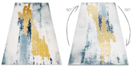 koberec EMERALD výhradní 1025 glamour, stylový vintage modrý / zlato velikost 120x170 cm | krásné koberce cz