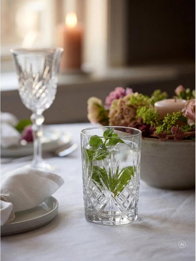 Křišťálové sklenice v sadě 6 ks 250 ml Melodia – Lyngby Glas