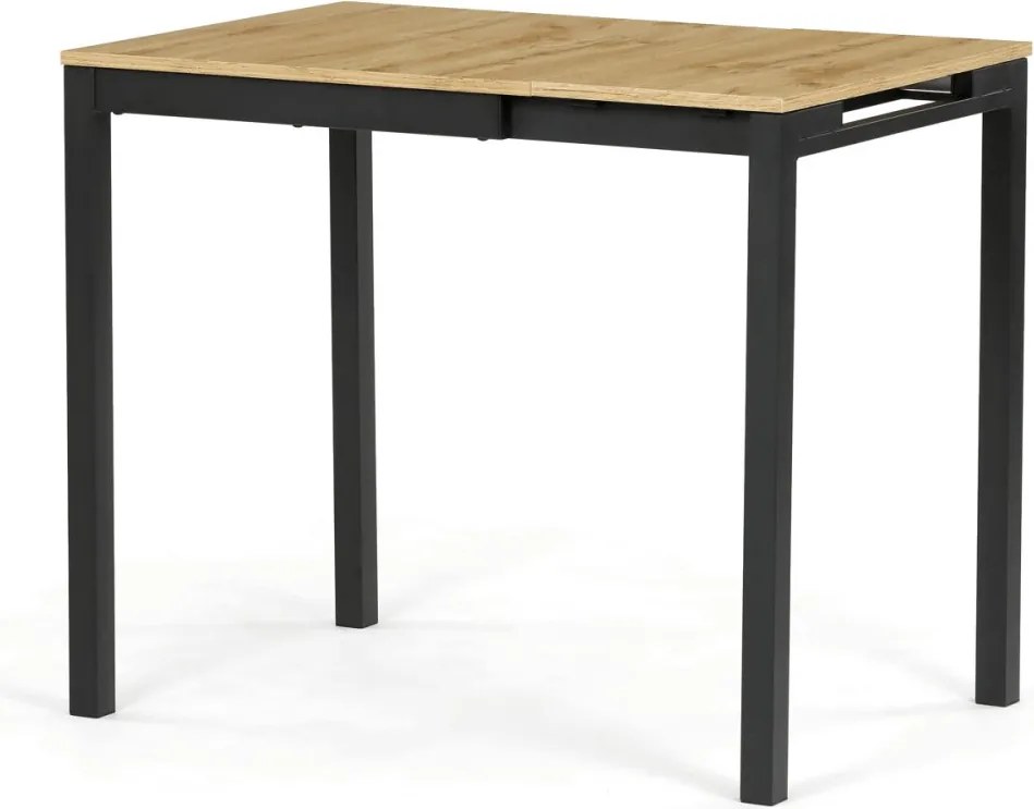 Jídelní stůl rozkládací 60-90x60 cm GDT-206 OAK, melamin, dub – Barva (vyberte): hnědá hnědá