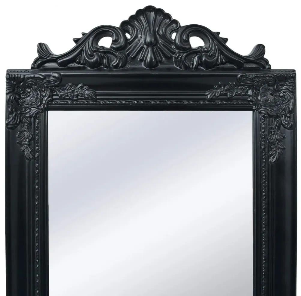 Volně stojící zrcadlo barokní styl 160 x 40 cm černé - Default Title