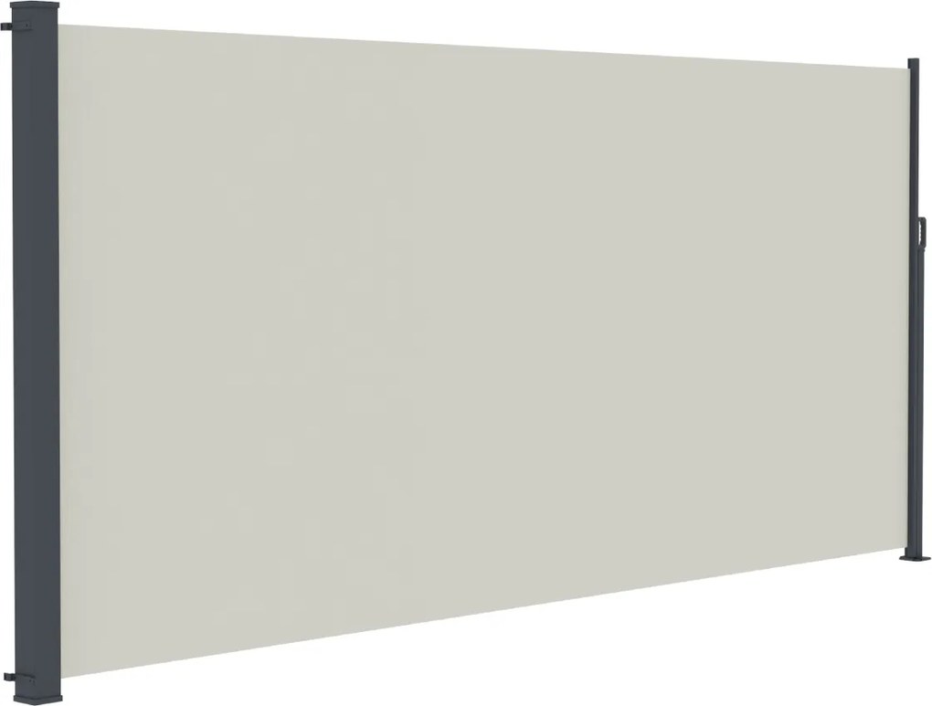 Zatahovací markýza/boční zástěna BestBerg BBSU-S400CG / 180 × 400 cm / béžová