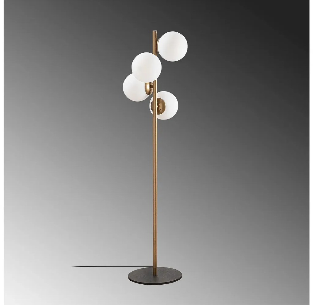 Designová stojanová lampa Qunsia 130 cm zlatá