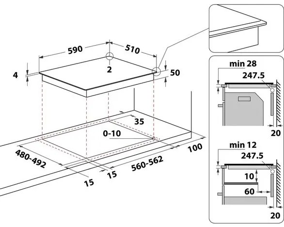 Whirlpool WL S5360 BF/W Indukční varná deska