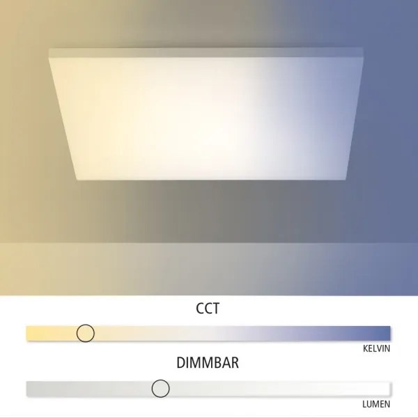 Leuchten Direkt 15552-16-LED Stmívatelné stropní svítidlo CANVAS LED/40W/230V+DO