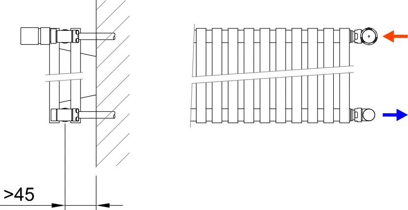 ISAN Termostatický set rohový Barva: Nerez, Šroubení: Al/PE-X, Al/PERT (∅ 16x2mm)