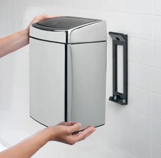 Brabantia TOUCH BIN Dotykový odpadkový koš 10 l čtvercový - lesklá ocel