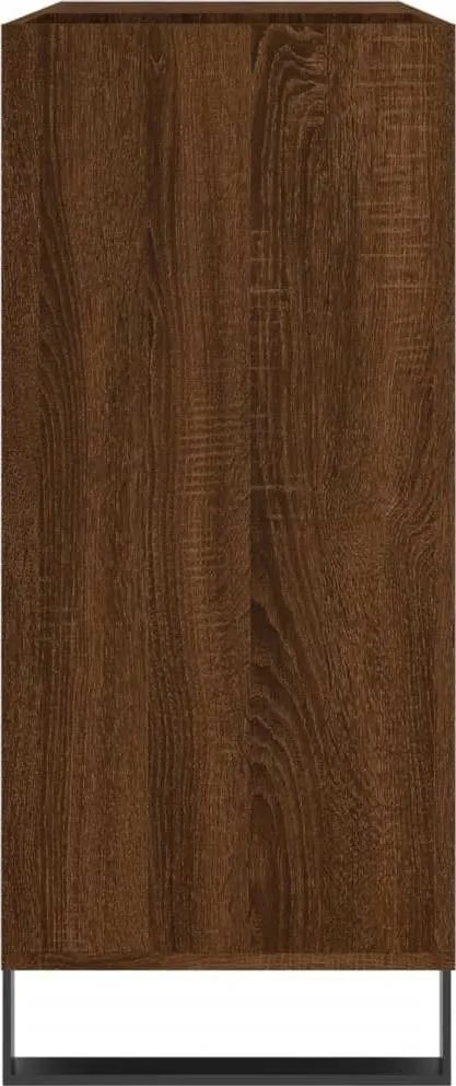 vidaXL Skříňka na LP desky 84,5 x 38 x 89 cm kompozitní dřevo [831780] Barva: kouřový dub