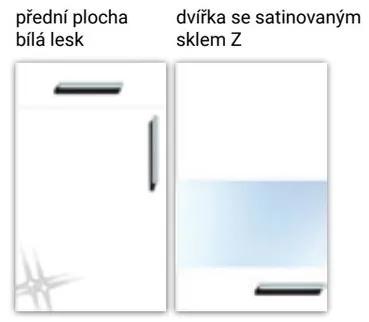 EBS EH601DZBL Skříňka horní sklo, 60cm, levá, bílá lesk  1 set
