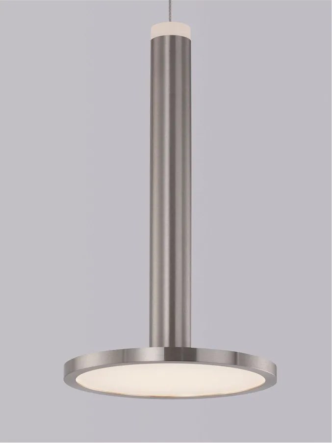 Kovové LED závěsné svítidlo v matně stříbrné barvě ø 15 cm Palencia – Nova Luce