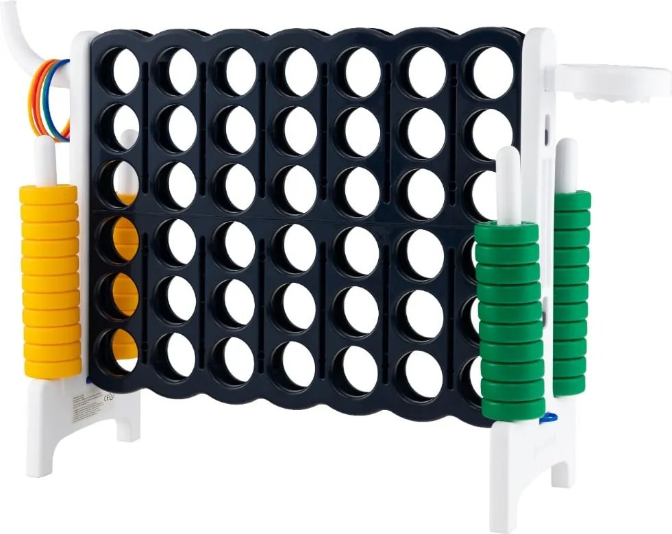 Costway Large Match 4 Jumbo Match 4 Set černá + – 84 × 33 × 79 cm, bílý