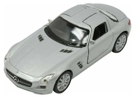 008805 Kovový model auta - Nex 1:34 - Mercedes-Benz SLS AMG Stříbrná