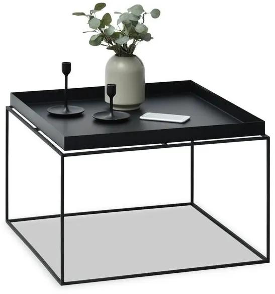 MPT Černý konferenční stolek Rima XL s odnímatelným tácem