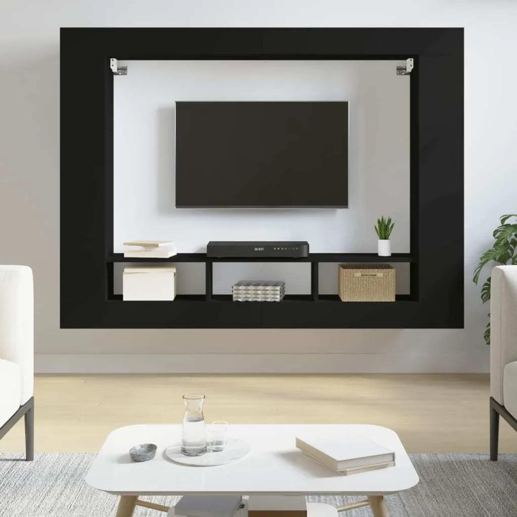 vidaXL TV skříňka 152 x 22 x 113 cm kompozitní dřevo [833724] Barva: kouřový dub