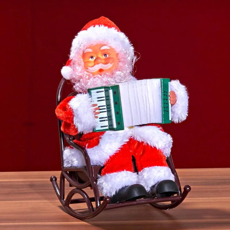 Santa Claus s tahací harmonikou