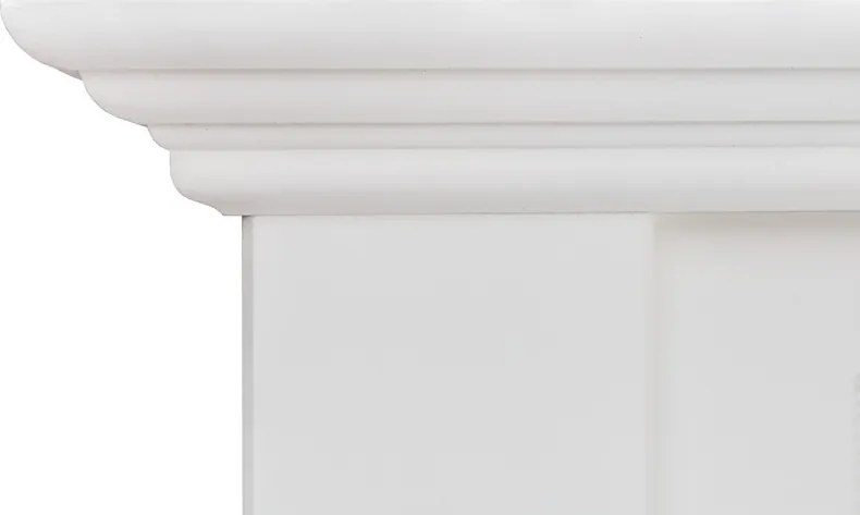 Bílý nábytek Postel Belluno Elegante 180 x 200 cm, borovice, bílá, masiv