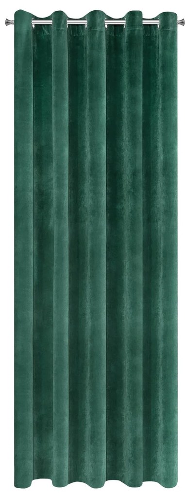 ZATEMŇOVACÍ ZÁVĚS NA KROUŽCÍCH VILLA 140X250 CM TMAVĚZELENÁ