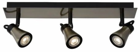 LUCIDE BOLO LED Spot 3xGU10/5W Dimm, Bronze, bodové svítidlo, bodovka