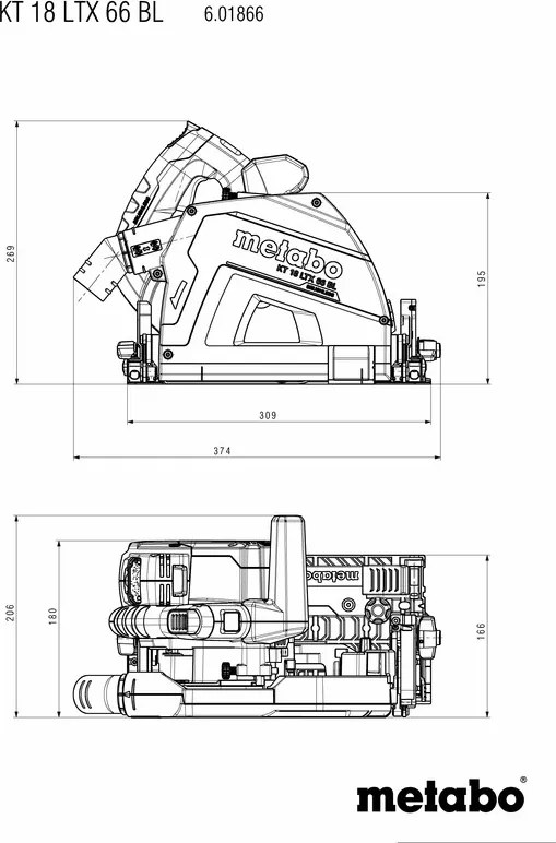 METABO KT 18 LTX 66 BL 601866840