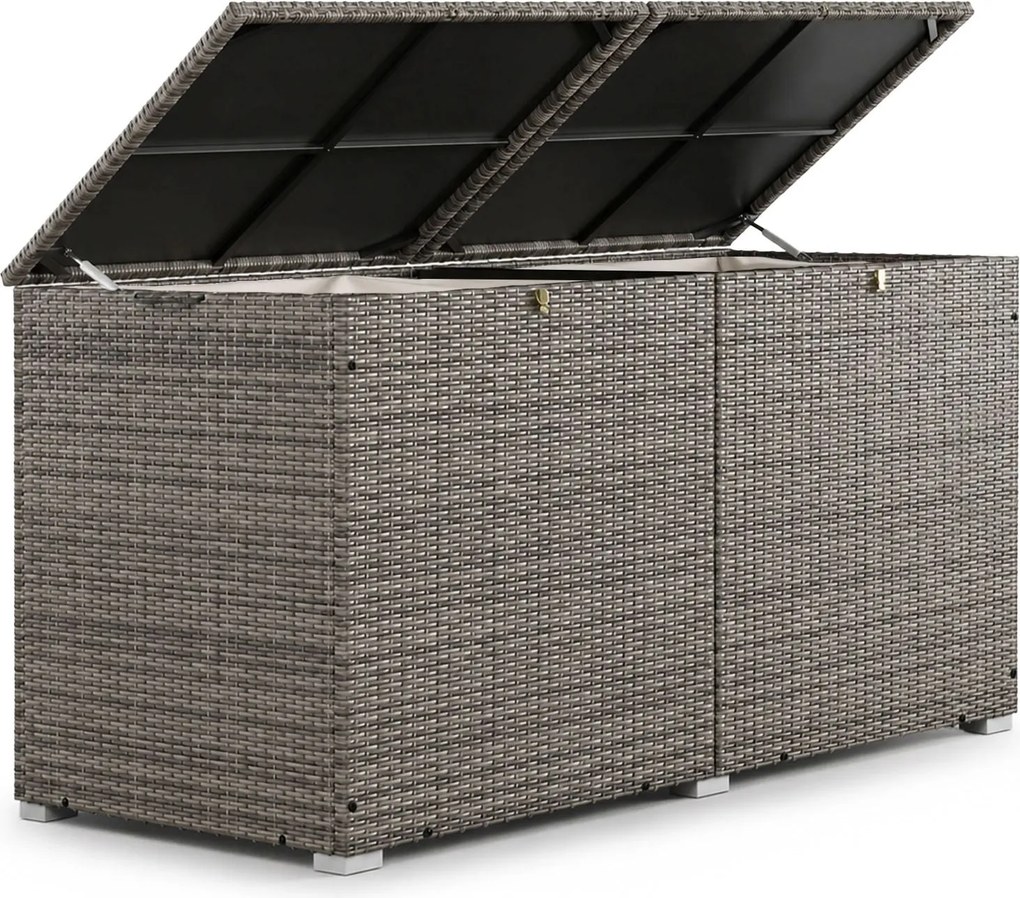 Juskys Polyratanový úložný box Ikaria 950 l Barva: černá