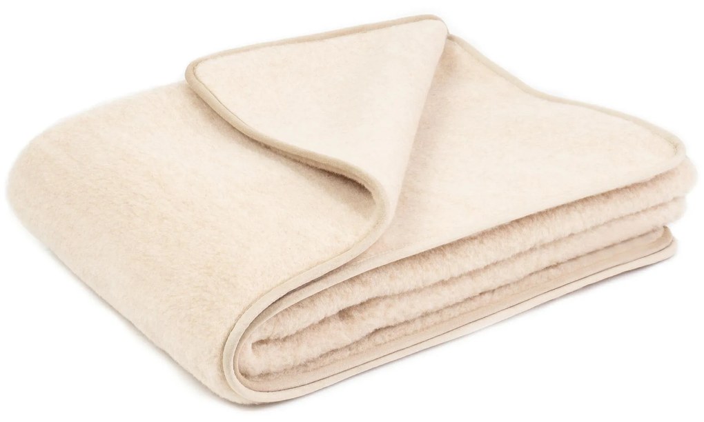 Kampol K Bedding hřejivé produkty Vlněná přikrývka 200x220 merino australská 600g capucino