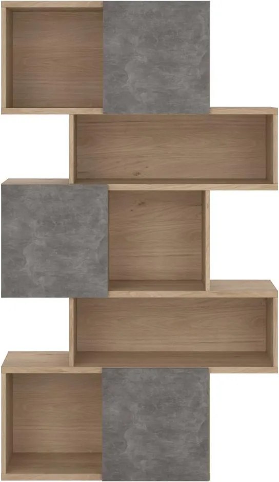 FALCO Knihovna Penta 738 jackson hickory/beton
