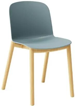 INFINITI - Židle RELIEF s dřevěnou podnoží