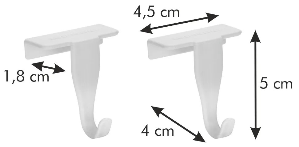 TESCOMA Háčky na dvířka FlexiSPACE, 2 ks