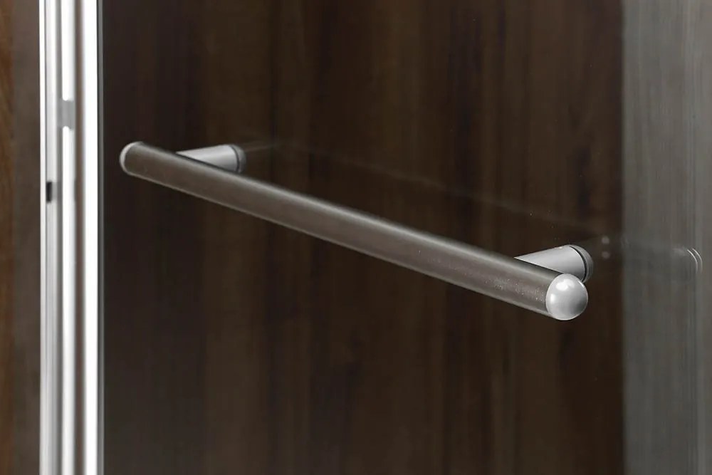 Polysan Polysan, RIONI pneumatická vanová zástěna 710 mm, stříbrný rám, čiré sklo, 72915