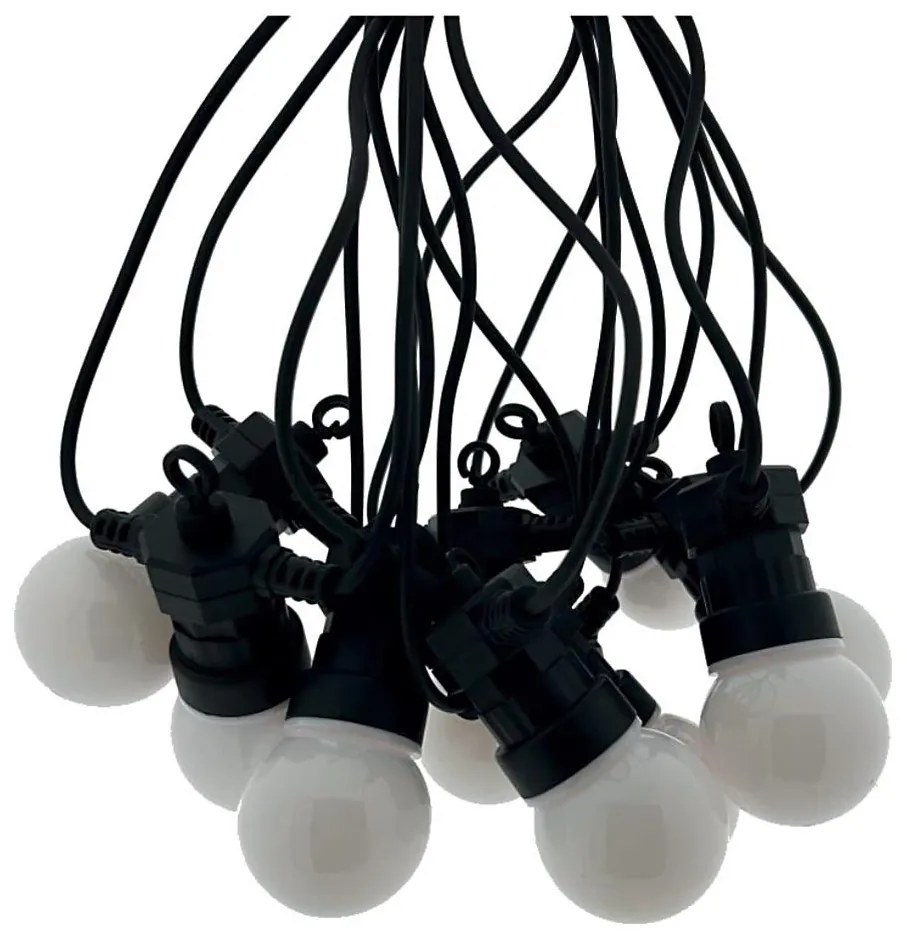 Baterie Centrum LED Venkovní dekorační řetěz 10xLED/0,36W/230V 4,5 m IP44 černá 034 0001080