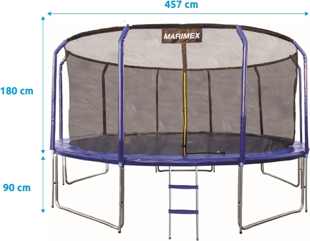 Marimex 457 cm + vnitřní ochranná síť + žebřík